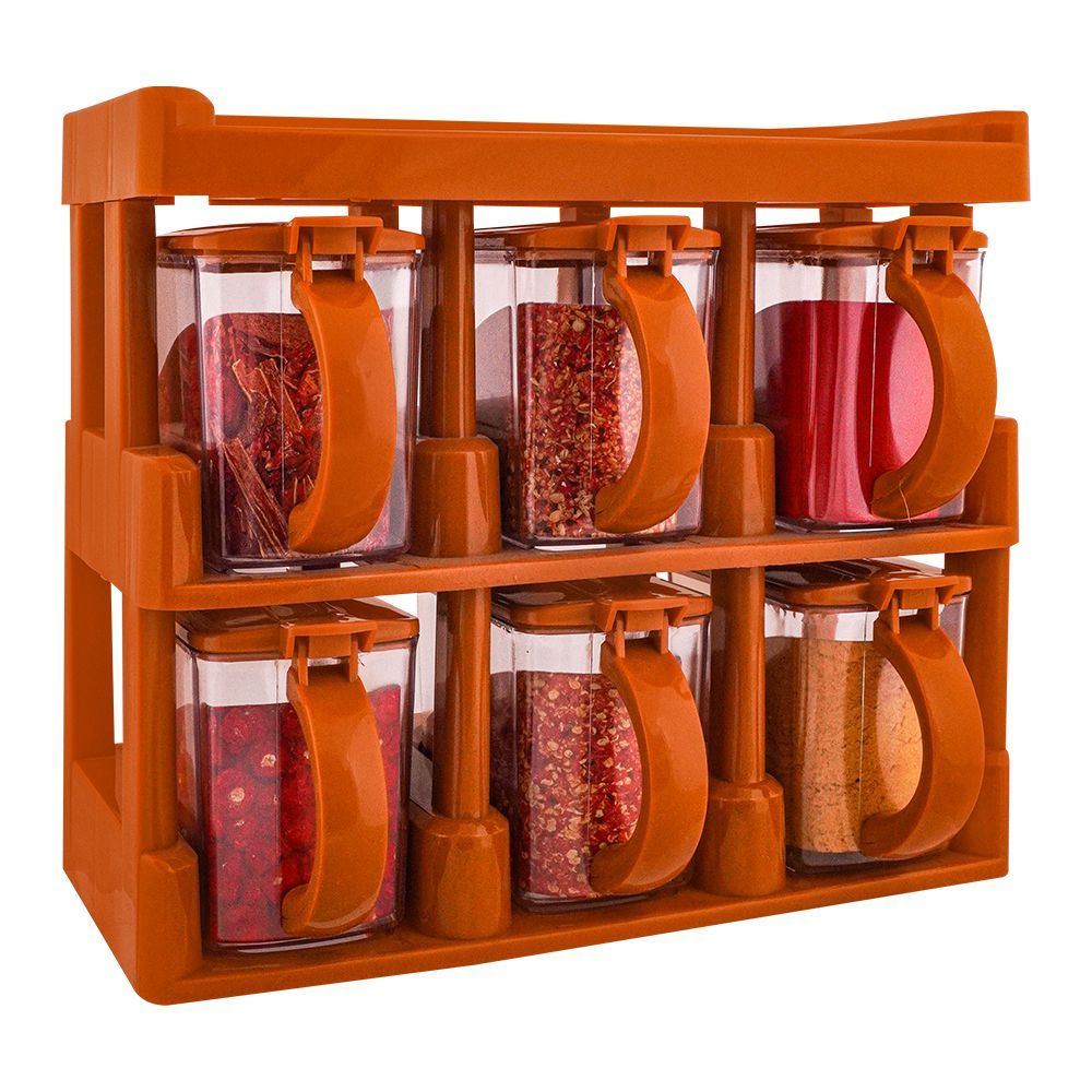 Master Chef 2-Tier Spice Rack With 6 Spice Jars – Ayzel Store
